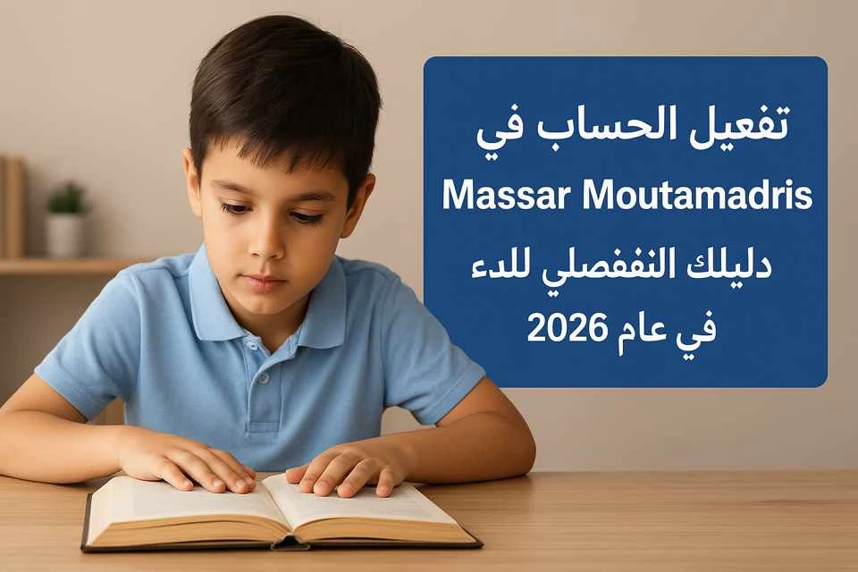 دليل تفعيل الحساب Massar Moutamadris
